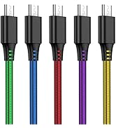 Micro USB Cable 2M, 5 Pack Micro USB Fast Charging Data Sync Mobile ...