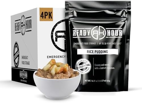 Amazon.com: Ready Hour Rice Pudding Case Pack, 4 Pouches, 32 Servings ...