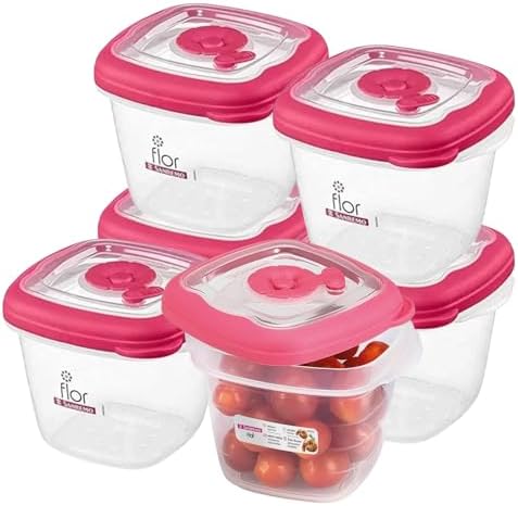 Amazon.com: Tribello Plastic Freezer Food Storage Container with Lids ...
