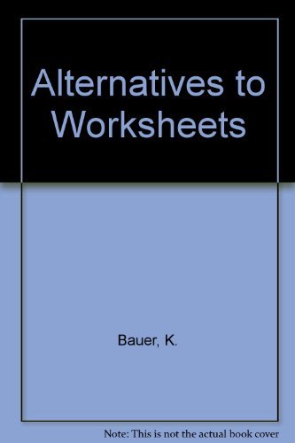 Alternatives to Worksheets: 9789994764259: Books - Amazon.ca