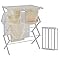 Amazon.com: YUBELLES 3 Tiers Foldable Clothes Drying Rack, Vertical ...