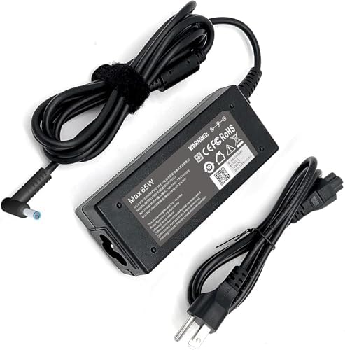 Amazon.com: Charger for HP Laptop Computer 65W 45W Smart Blue Tip Power ...