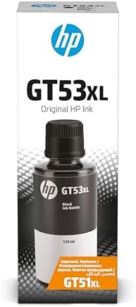 HP GT53XL Original Ink Cartridge Bottle 135 ml, Black : Amazon.co.za ...