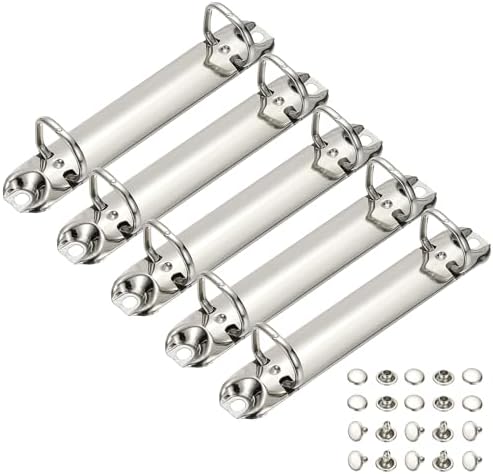 Amazon.com : PATIKIL B7 2 Hole Ring Binder Mechanisms, 5 Set 0.63" D ...
