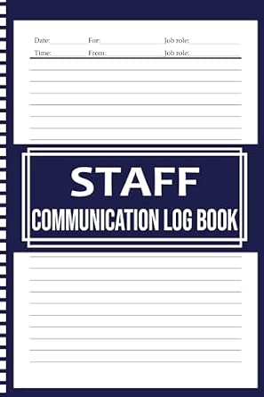 Staff Communication Book: Daily Shift Handover Notebook | Perfect for ...