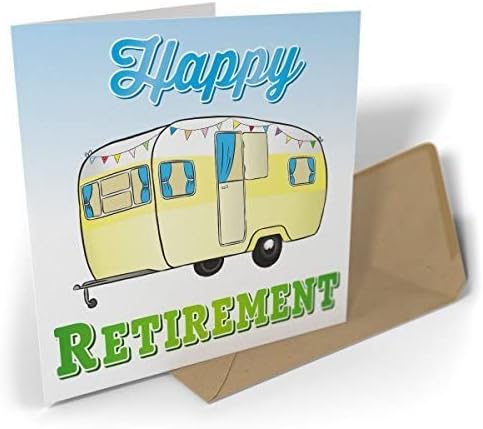 Black Raven Design Happy Retirement | Caravan Greetings Card : Amazon ...