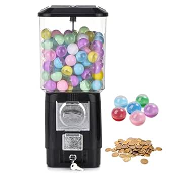 Mini Candy Gumball Vending Machine, Chewing Gum Dispenser Machine, 200 ...