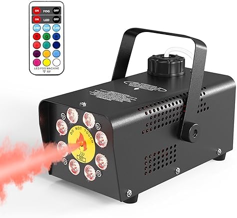 Amazon.com: Upgraded Fog Machine Smoke Machine with 13 Colorful 8 Led ...