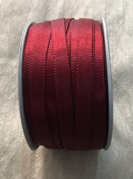 Striped Satin Ribbon (45 Meters, 6mm) for Bridal Gift wrap, Wrapping ...