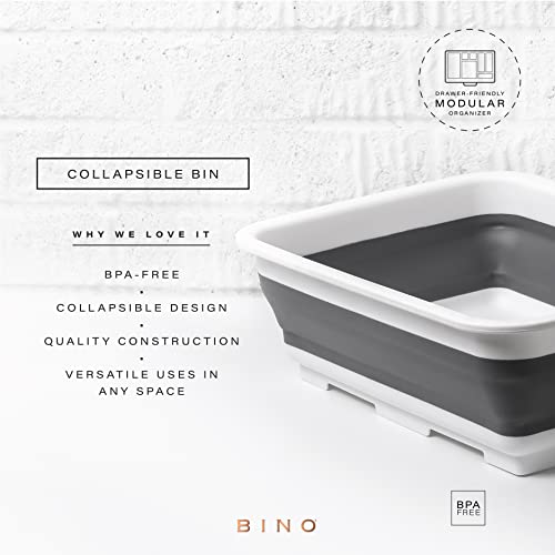 Snapklik.com : Collapsible Wash B - White Portable Dish Tub Kitchen ...