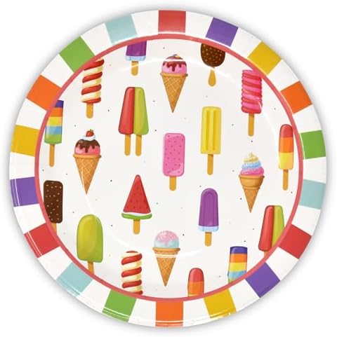 Amazon.com: Gift Boutique 24 Count Ices and Ice Cream Dinner Paper ...
