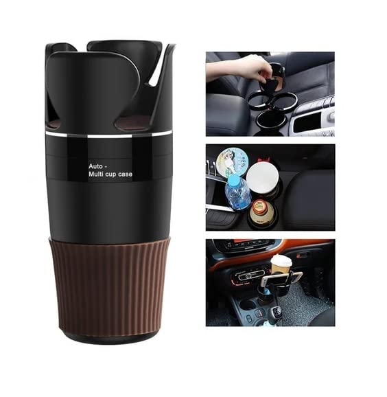 OnWheel FurnishMyAuto Car 5 in 1 Expandable Foldable Multi-Function Cup ...