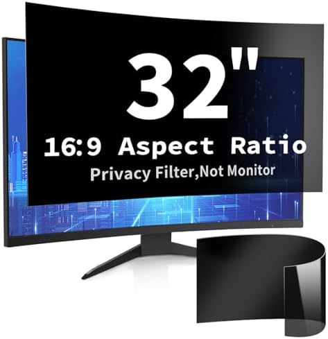 DEJIMAX Computer Privacy Screen Filter Protector for 32 Inch (81cm ...