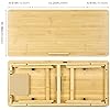 Zipom 100% Portable Bamboo Laptop Stand Foldable Desk Notebook Table ...