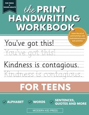 Amazon.com: The Cursive Handwriting Workbook for Teens: Learn the Art ...