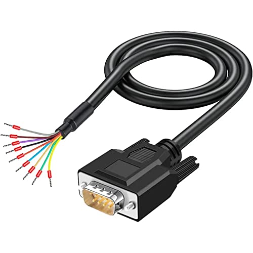 PENGLIN DB9 Male RS232 9 Pins Serial Extension Cable, 9-Pin Gold Plated ...