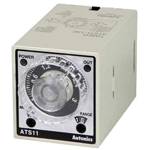 ATS11-43D, Small Analog Timer, 6-Mode, Multi-Range(0.3 Sec-30Hours ...