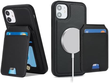 Amazon.com: LakiBeibi Case for iPhone 11 with Card Holders, Dual Layer Lightweight Slim Leather ...