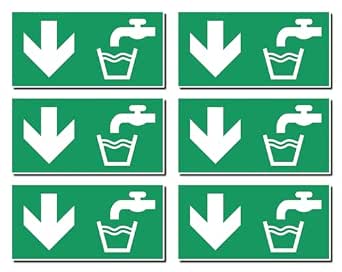 Stickers: 50 x 100 mm, Pack of 6 – Drinking Water – Combination with ...