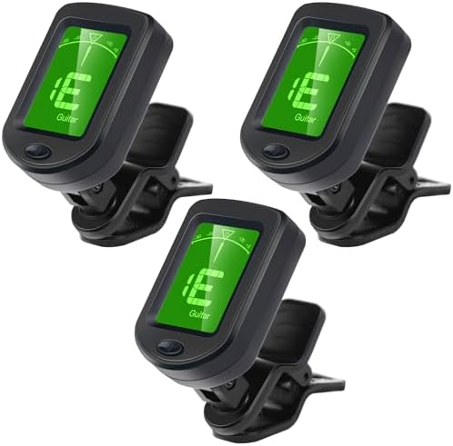 Amazon.com: AXLOFO® Clip On Guitar Tuner For All Instruments, Ukulele ...