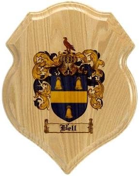Amazon.com: Bell Coat of Arms Plaque / Family Crest Plaque : Home & Kitchen