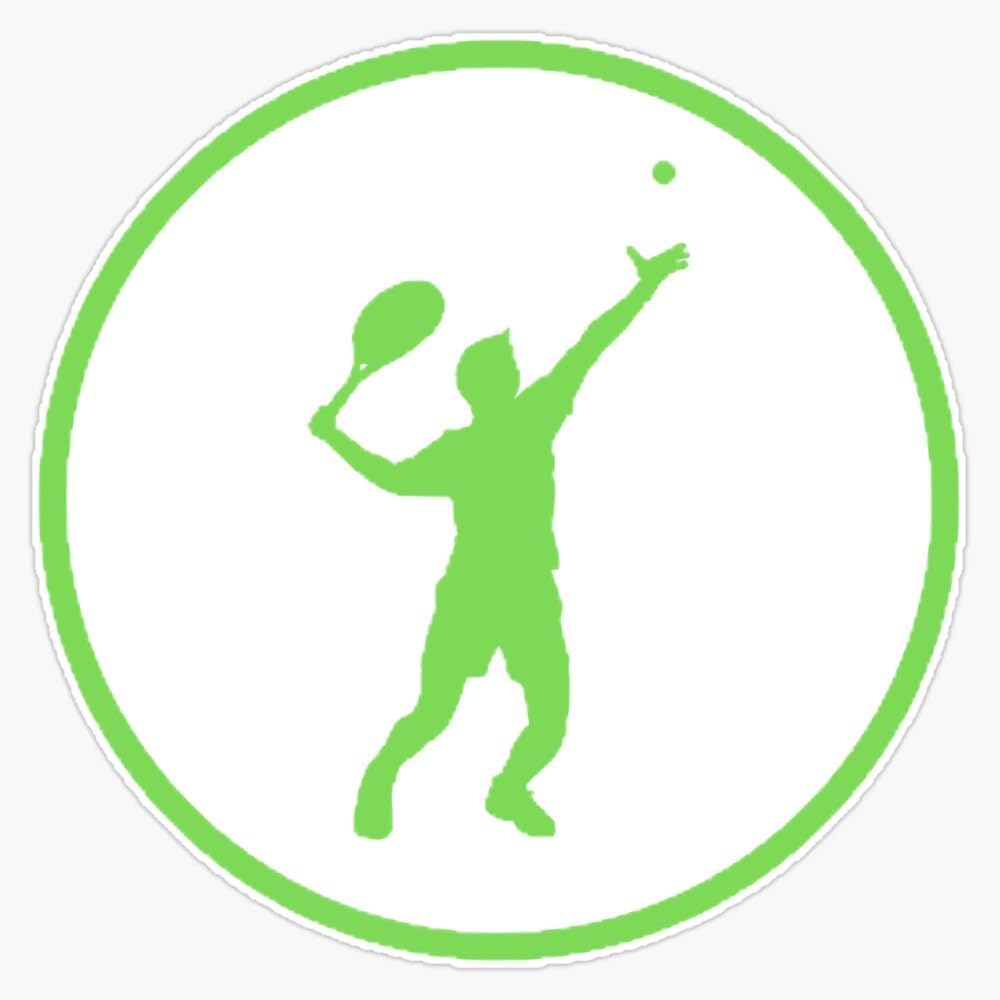 Amazon.com: Green Tennis Bumper Sticker Vinyl Decal 5" : Sports & Outdoors