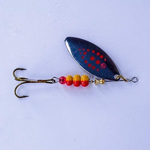 9cm 12g Artificial Spinning Fishing Lure 4 Color Bass Pike River ...