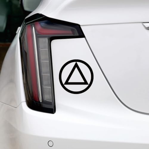 Amazon.com - Alcoholics Anonymous AA Symbol Decal Sticker Vinyl Round ...