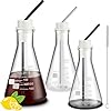 Amazon.com: Copkim 2 Pack Lab Flask Chemistry Drinking Glasses 8.5 oz ...