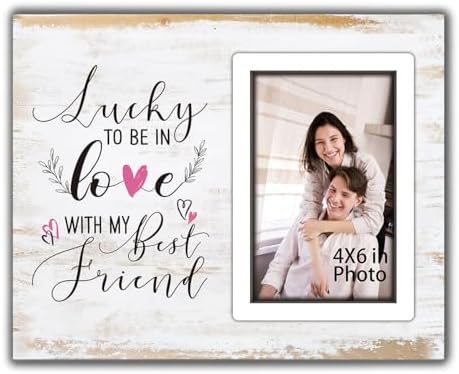 Amazon.com - Engagement Picture Frame Couple Gifts Photo Frames ...