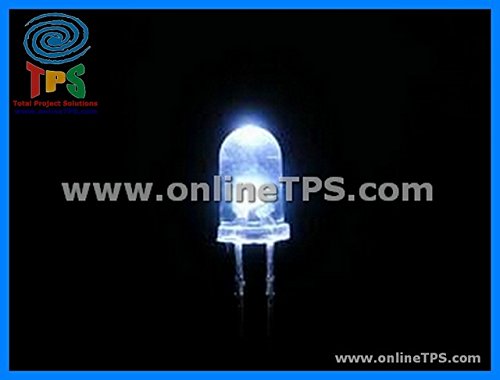 Buy 150 pcs 3mm White LED Diode Lights (Clear Round Transparent DC 3V ...