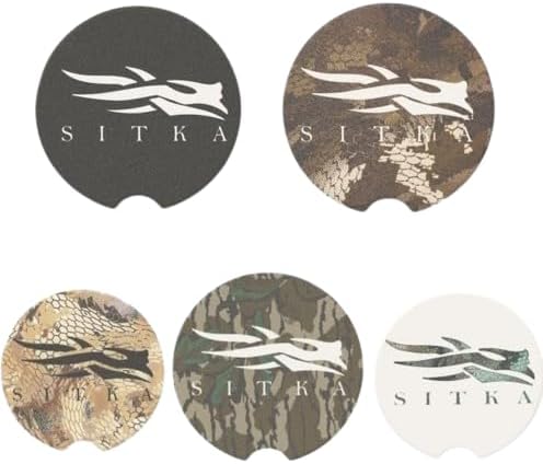 Amazon.com: Sitka Logo Camouflage Car Coaster – White & Black ...