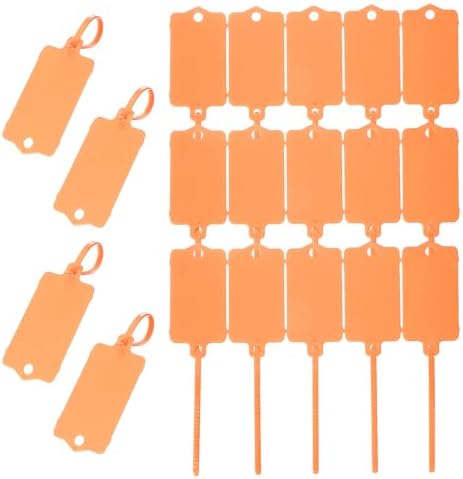 PATIKIL 50Pcs Blank Waterproof Plastic Tags, Label Seal Shipping Tags ...