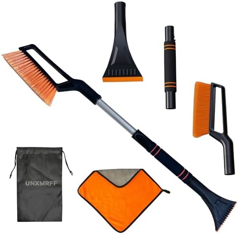 Amazon.com: UNXMRFF 32 inch Extendable Snow Brush and Detachable Ice ...