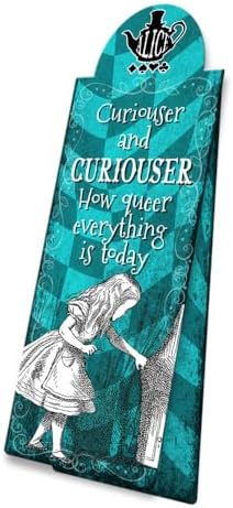 Alice in Wonderland Magnetic Bookmark - Alice - Curiouser and Curiouser ...