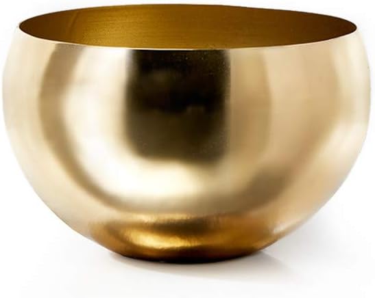 Amazon.com: Creative Co-Op Hammered Stainless Steel Bowls in Gold ...