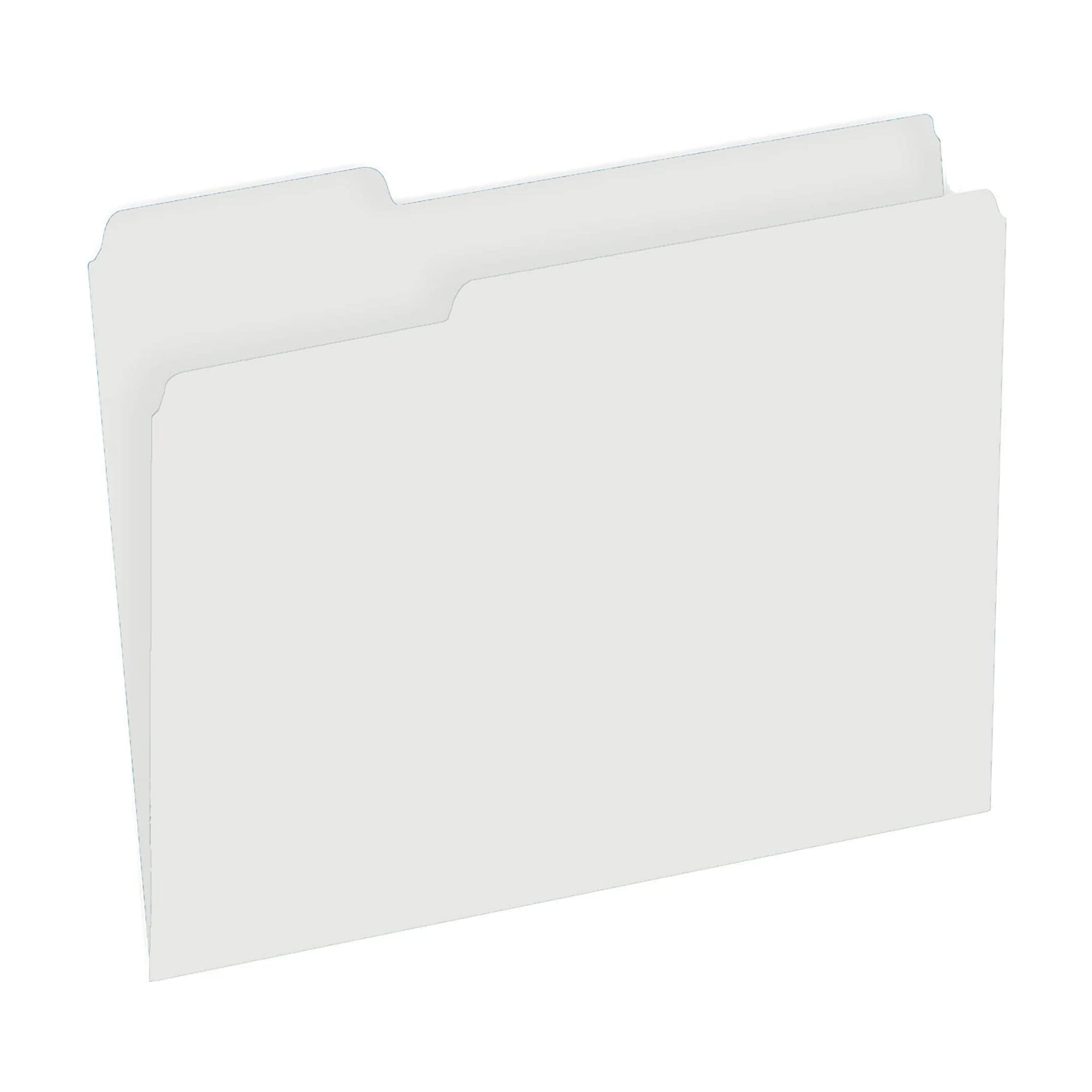 Snapklik.com : 1/3 Cut White File Folders Letter Size - 100 Pack ...