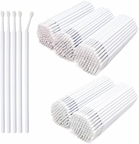 Amazon.com: ZYIGYI 500 Pcs Bendable Micro Cotton Swabs, Disposable ...