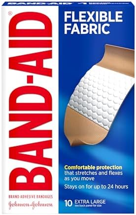 Amazon.com : BAND-AID Brand Sterile Flexible Fabric Adhesive Bandages ...