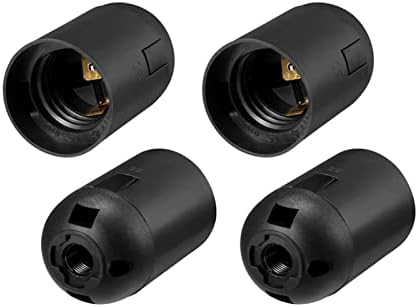 YOKIVE 4 Pcs E27 LED Lamp Holder, Light Socket Screw Bulb Retro Pendant ...