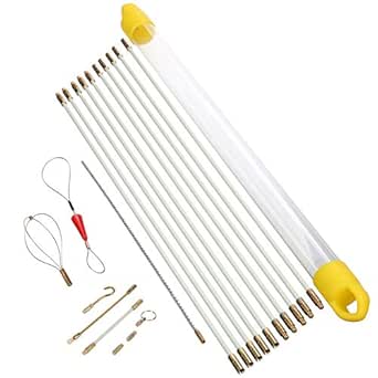 14FT Fiberglass Running Electrical Wire Cable Glow Rods Wire Pulling ...