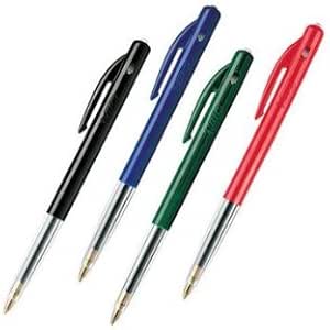 Amazon.com : Bic M10 Medium Clic Pens - Assorted (Pack of 10) : Office Products