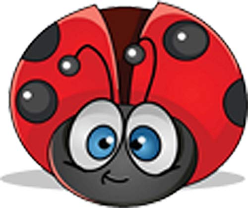 Amazon.com: Cute Sweet Happy Baby Ladybug Cartoon Emoji Vinyl Sticker ...