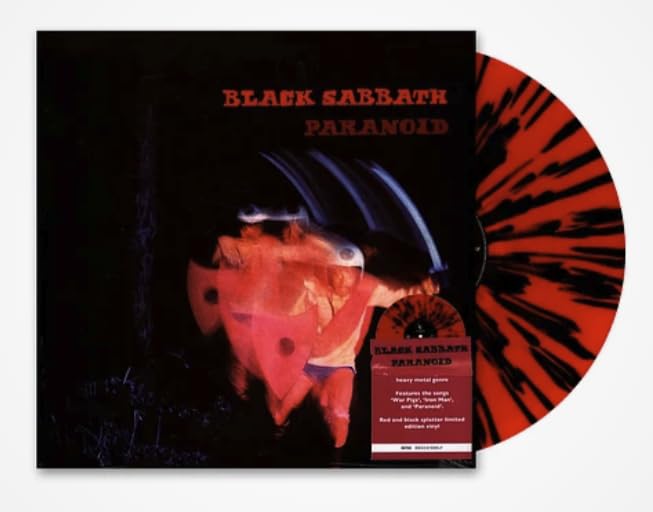 Amazon.com: Paranoid Limited Red & Black Splatter Edition ( Only 2,000 ...
