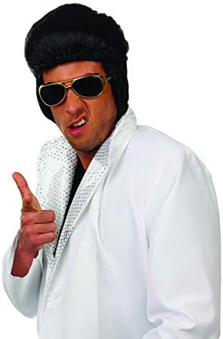 Amazon.com: Fun Shack Mens Popstar Wig Adults 1950s Rockstar Icon Quiff ...