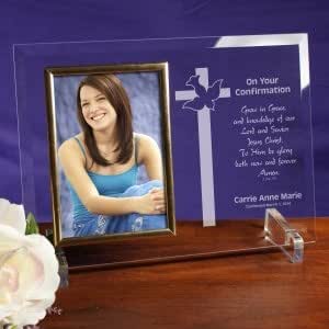 Amazon.com - Personalized Confirmation Glass Picture Frame - Home And ...