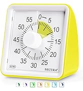 Amazon.com: Secura 60-Minute Visual Timer, Silent Study Timer for Kids ...