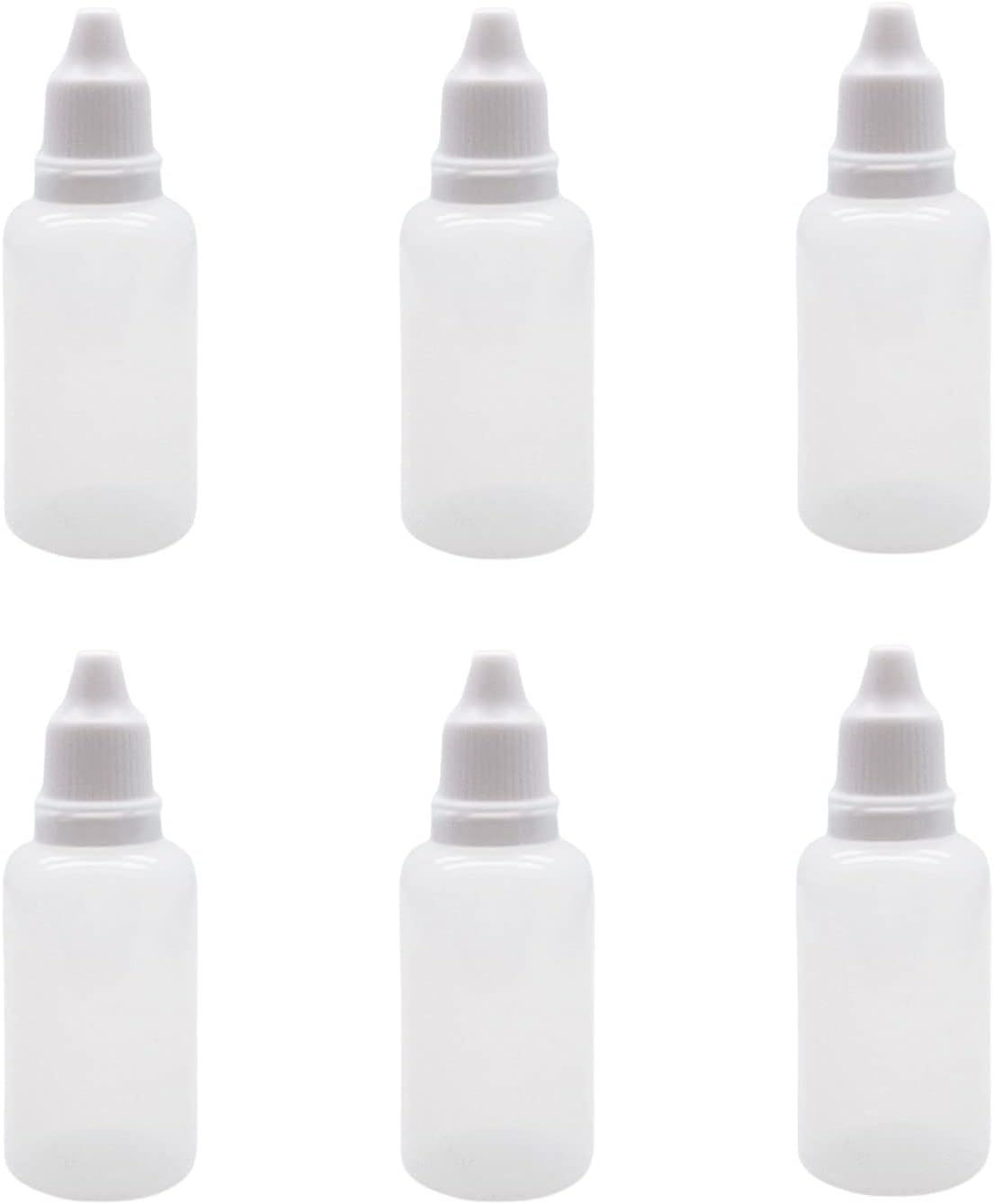 LuenHego Squeeze Bottles 6 Pieces 30ml Small Plastic Squeezy Dispensing ...