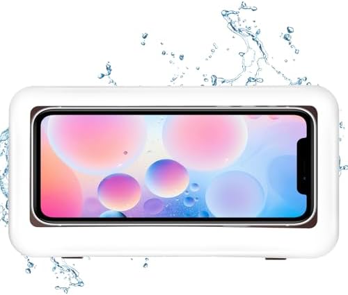 Amazon.com: KUNSLUCK Shower Phone Holder Waterproof, Anti-Fog Touch ...