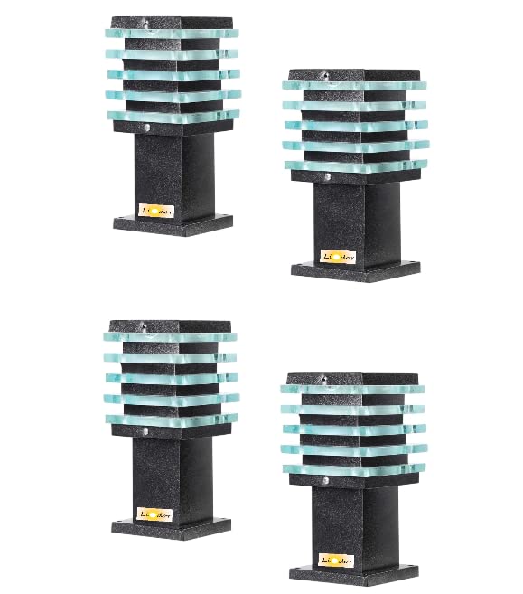 LIODOR Ice Cube Outdoor Waterproof Gate Pillar Light for Entry Pillars ...